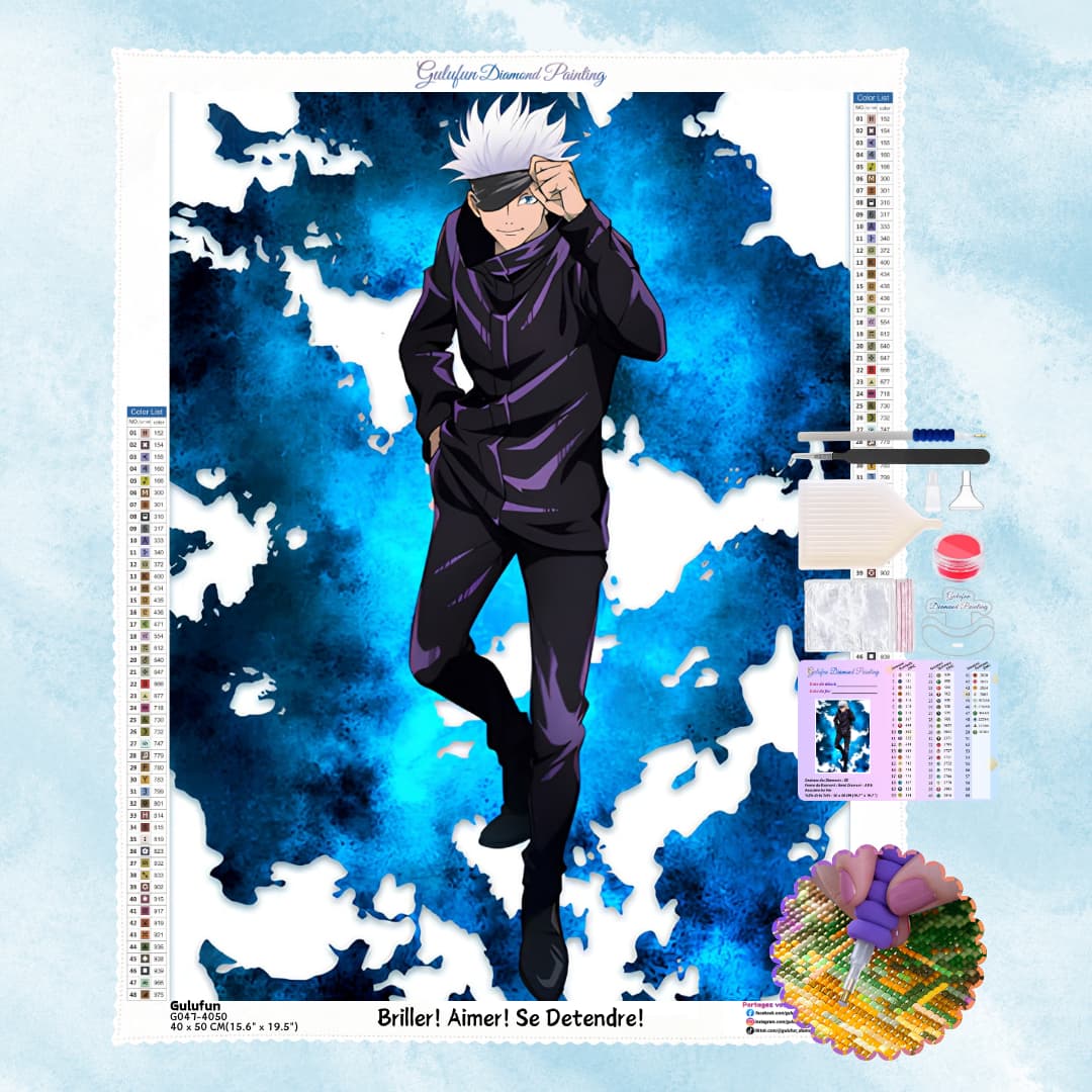 diamond painting Gojo Satoru – Gulufun